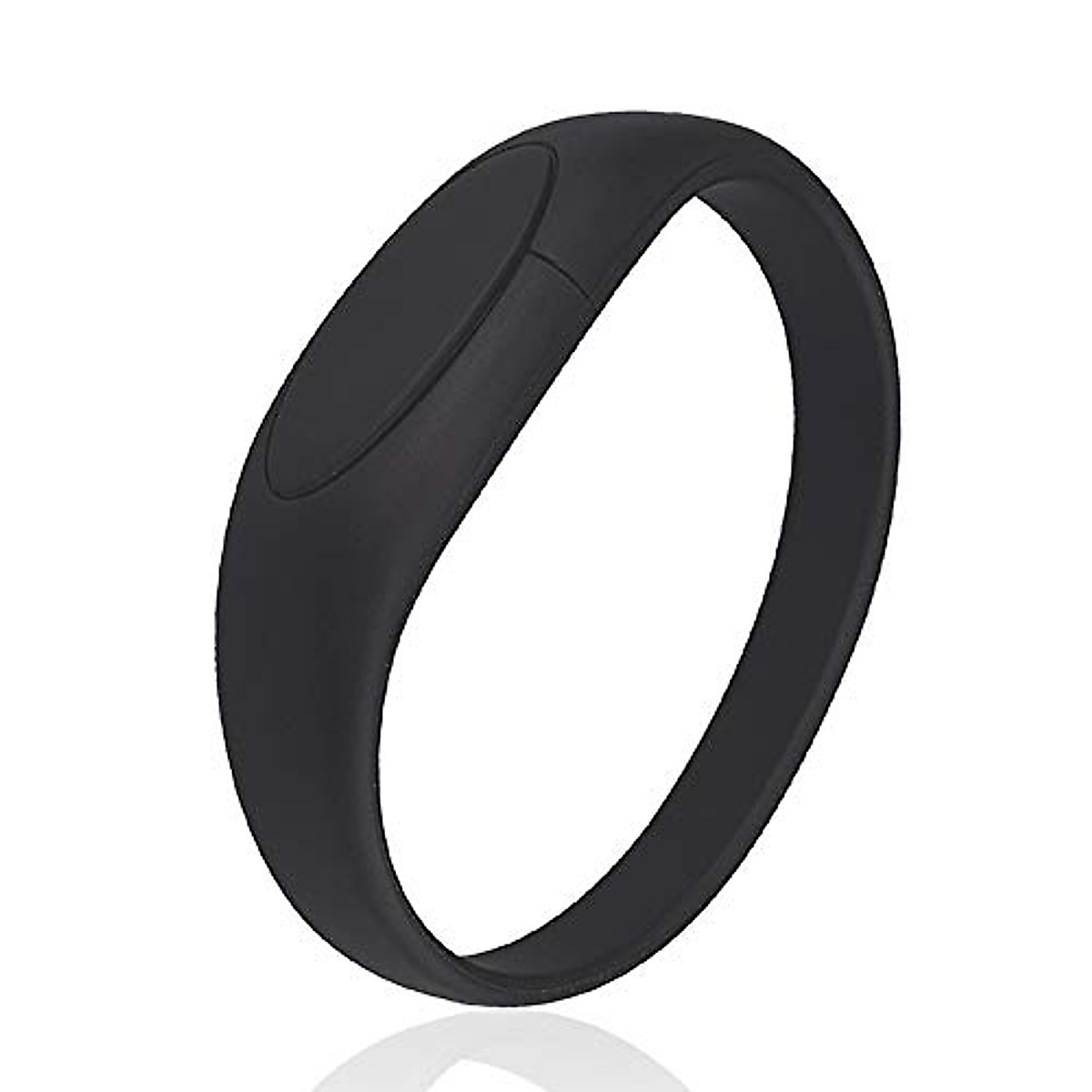 Flash Drive 64GB USB 3.0 Wristband Thumb Drive, Kepmem Soft Memory Sticks 64 GB Silicon Jump Drive, Black Bracelet Pendrive Data Storage Gift