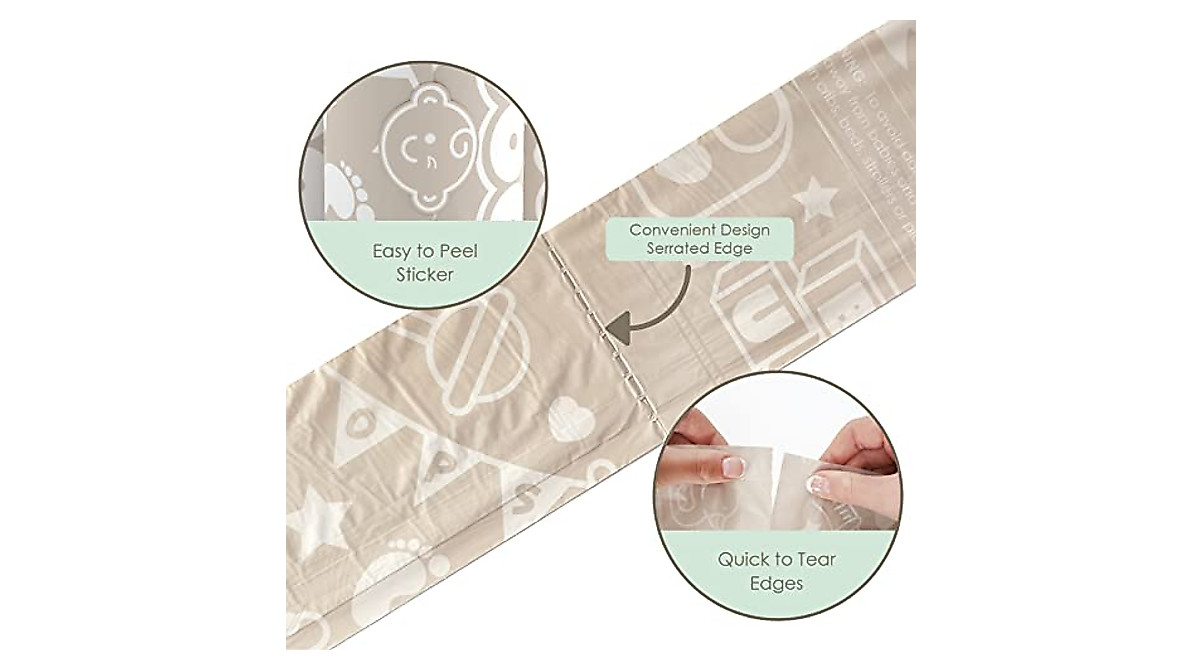 Moodie Teddy Bear Diaper Bag Dispenser - On-the-Go Essential