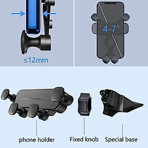 LUNQIN Car Phone Holder Mount for 2023 2024 2025 Honda CRV CR-V Auto Accessories Interior Decoration Mobile Cell Smartphone Bracket Stand