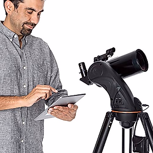 Celestron Astro Fi 102 Wi-Fi Maksutov Wireless Reflecting Telescope, Black (22202)