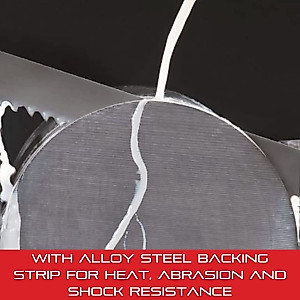Starrett Intenss PRO-DIE Bi-Metal Band Saw Blade - Ideal for Contour Cutting on Vertical Machines - 05 Ft., 04-1/2", 1/2 x .025 x 10-14/P - 99186-05-04-1/2