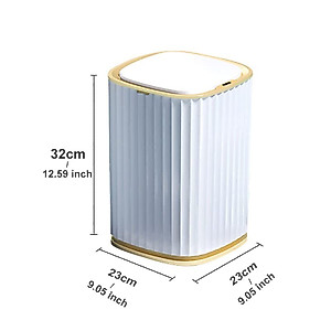 XBWEI Shipping Smart Sensor Garbage Bin Kitchen Bathroom Toilet Trash Can Best Automatic Induction Waterproof Bin with Lid 15L