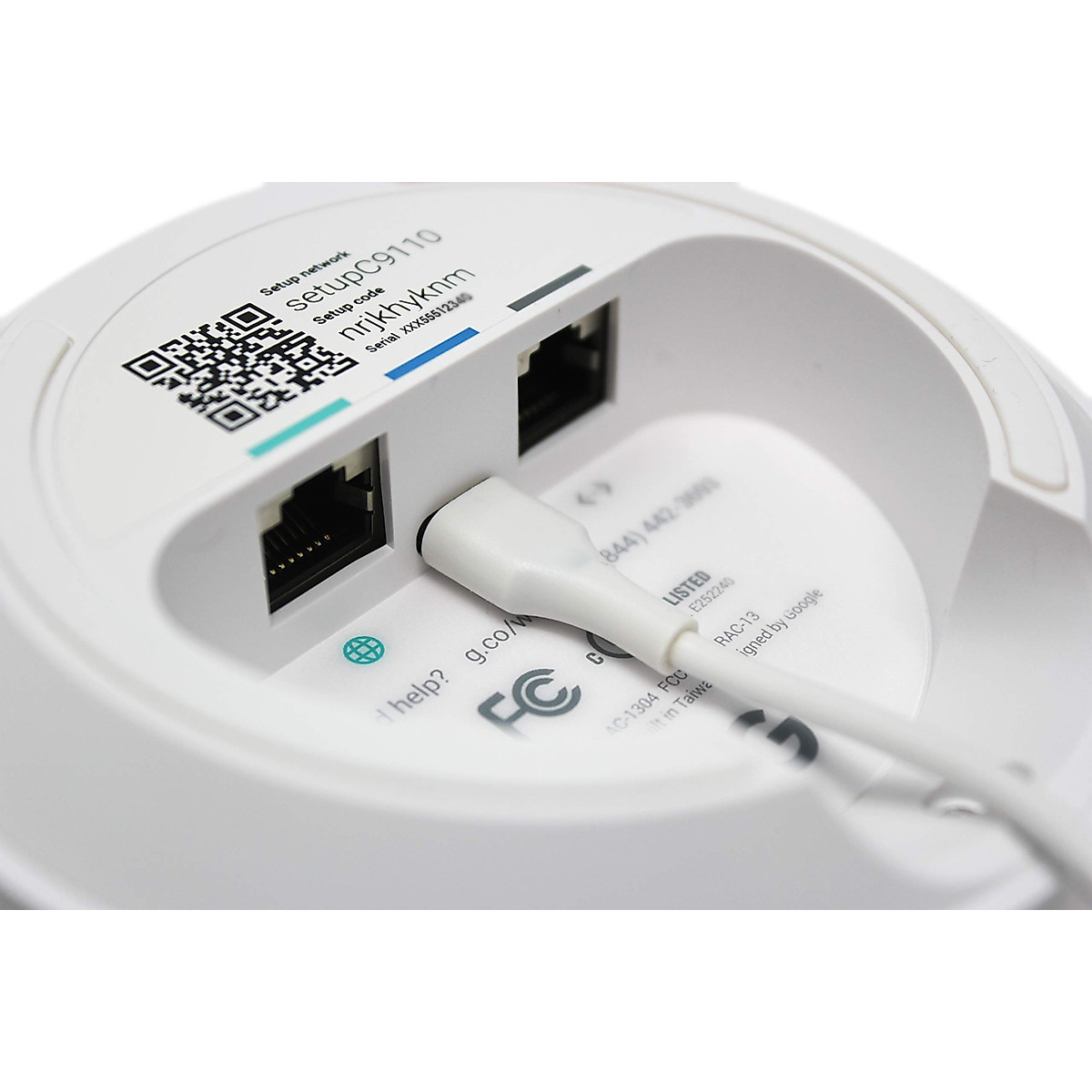 Vebner 6ft Power Adapter Compatible with Google Mesh Home WiFi System Power Cable - USB Type C.