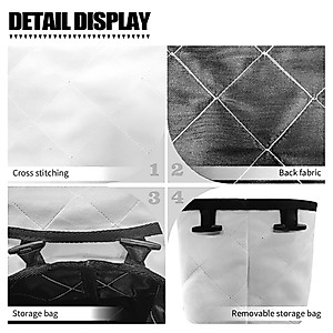 Kathyboom Fall Sunflower Sewing Machine Mats with Pockets Soft and Portable Pad Organizer Fit for Most Standard Sewing Machine Thanksgiving Decor