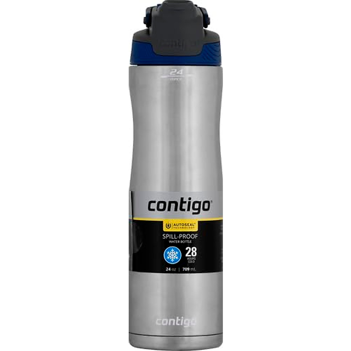 Contigo Steel Water Bottle, 24 oz, SS Monaco