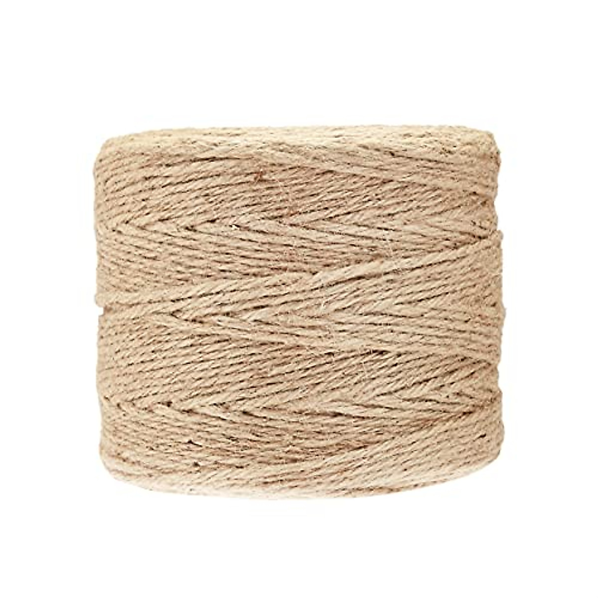 Amazon Basics All-Purpose Natural Jute Twine - #60 x 1425' Foot (2.5mm x 435m), Natural, 1 Pack