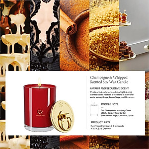 ESNA HOME Aromatherapy Scented Candles | Lavender Essential Oil | 50 Hours Burn Soy White Candles | Celebrate Mom Self Care Present for Mom | Unique Present Room Decor Candle for Home Scented