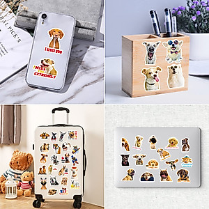 BELLSCHE 100Pcs Dog Stickers, Cute Dog Stickers for Adults Teens Kids, Waterproof Water Bottle Stickers Decals for Laptop Skateboard Scrapbook Phone Luggage Bicycle, (BELLSCHE-1)