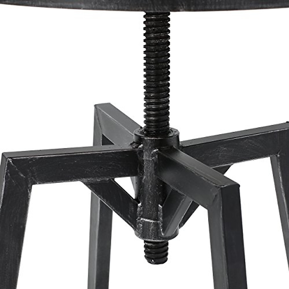 Christopher Knight Home Alanis Firwood Barstool, 39", Black Brush Silver