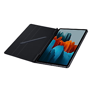 SAMSUNG Galaxy Tab S7 Book Cover, Protective Tablet Case w/ 2 Viewing Angles, Magnetic Design, S Pen Holder, Slim, Lightweight, US Version, Mystic Black