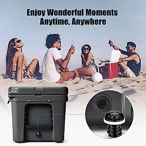 2-Pack Cooler Plug for Yeti Cooler Drain Plugs Replacement Compatible with YETI RTIC ORCA Roadie and Tundra Coolers and Tank Ice Bucket Accessories, Small