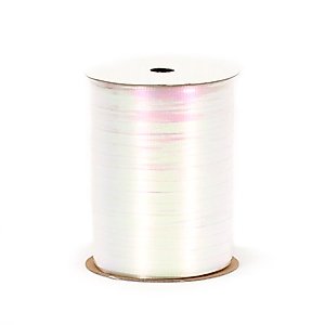 Berwick RC15 01 Crimped Iridescent Curling Ribbon, 3/16-Inch Wide by 100-Yard Spool, White