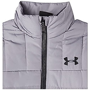 Under Armour Boys' Westward 3-in-1 Jacket, Removable Hood & Liner, Windproof & Water Repellant, Black Gray Block, 6