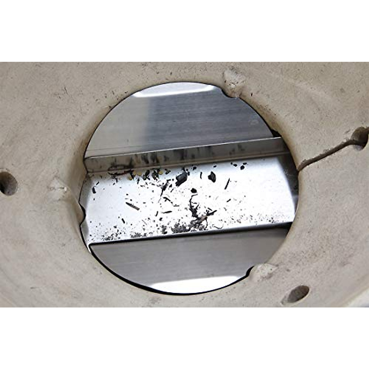 DOLAMOTY Upgrade Slid Out Ash Drawer Big Green Egg Accessories Ash Tool,ash Drawer for Large Big Green Egg Only,Green Egg Replacement Parts ash Clean Tool,Stainless Steel(New Version)