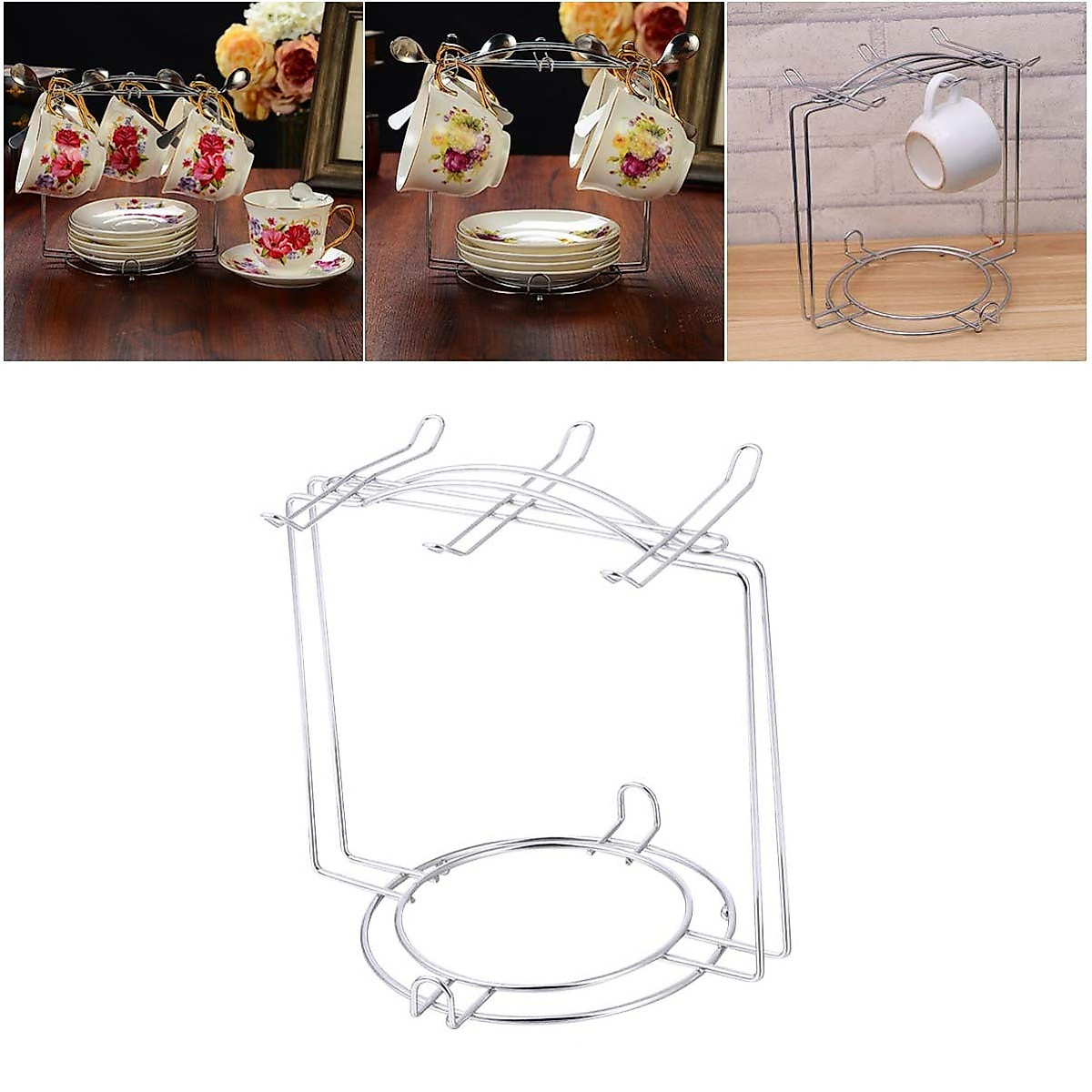 Coffee Mug Holder for Countertop: Coffee Cups Rack Coffee Mug Organizer Station Mug Stand Coffee Bar Accessories