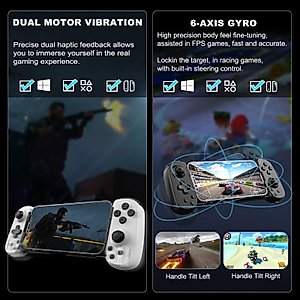 arVin Mobile Gaming Controller for iPhone 16/15/14/iPad/Android Phone/Tablet/Switch, PS Remote Player Gamepad for PS5/PS4/Xbox/PC, Wireless Joystick Play Cloud Gaming, Arcade Mfi Games, CODM, Roblox