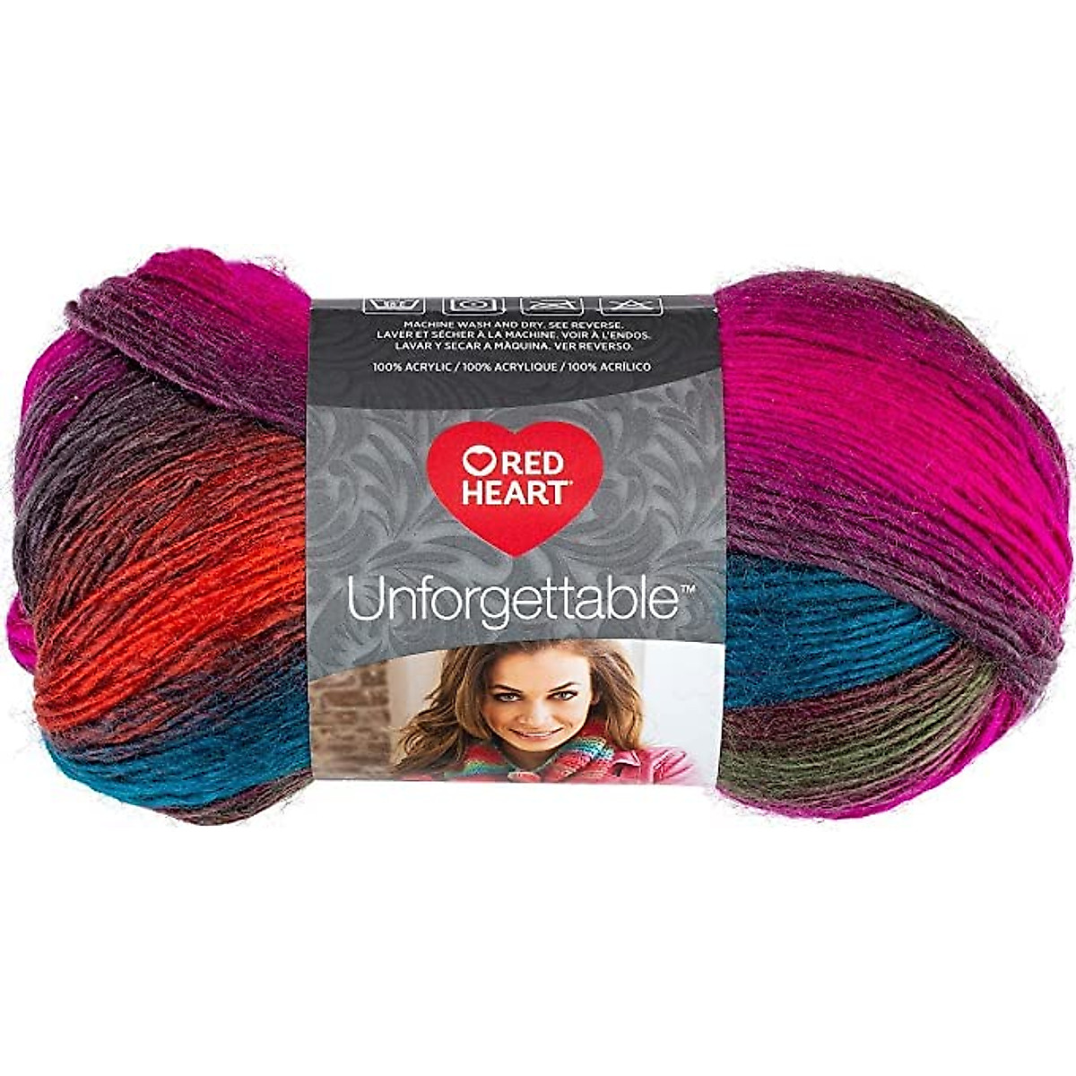 Red Heart Boutique Unforgettable Gotham Yarn - 3 Pack of 100g/3.5oz - Acrylic - 4 Medium (Worsted) - 270 Yards - Knitting/Crochet