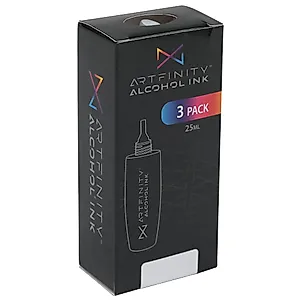 Artfinity Alcohol Inks 3 Pack - Vibrant, Professional, Dye-Based Alcohol Inks for Artfinity Alcohol Markers, Artists, Drawing, & More! - Mocha Light E1-3