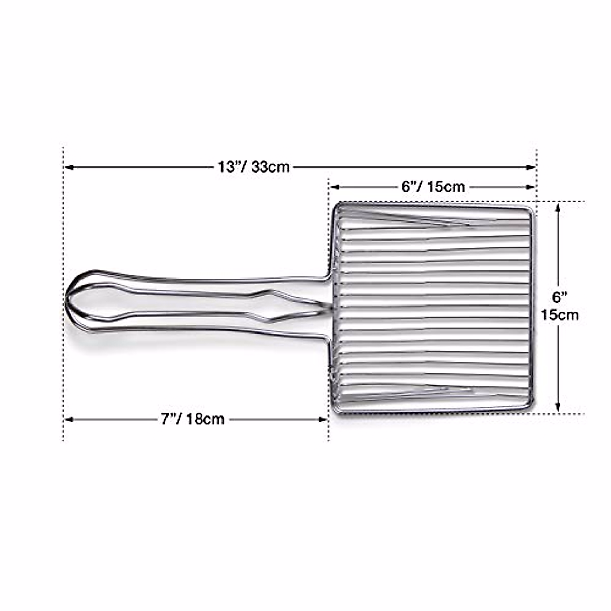 Van Ness Pets EZ Sift Stainless Steel Cat Litter Scoop, Heavy Duty, Reduces Dust