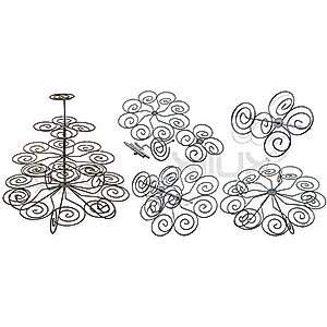 Resulzon Cupcake Stand, 4 Tier 23pcs Cup Holder Reusable Cake Dessert Tower Tree for Family Events or Parties