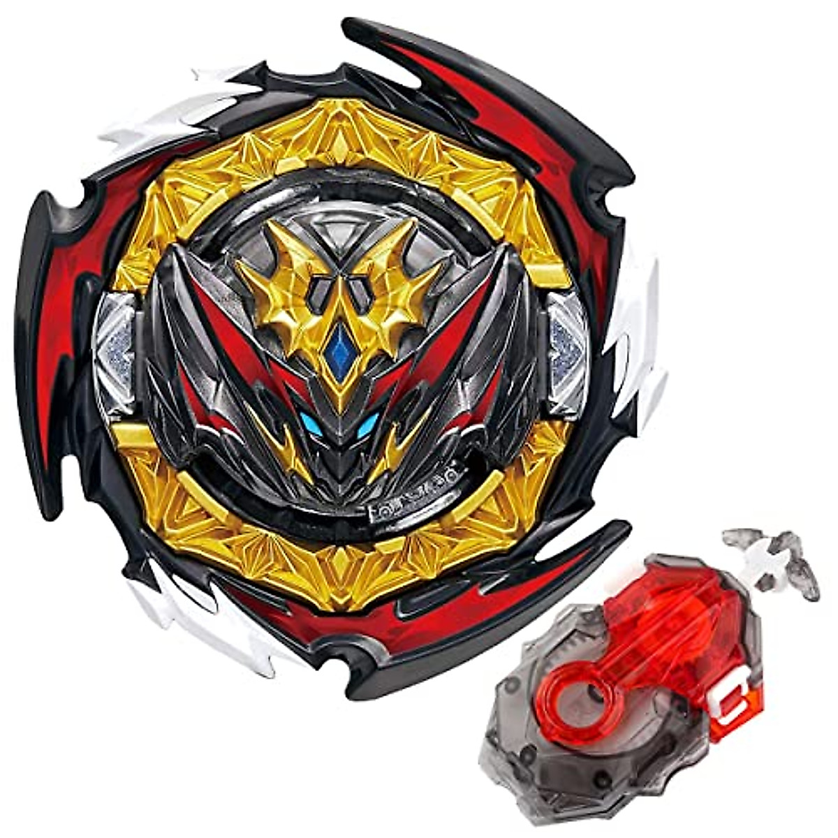 Konikiwa Battling String Bey Launcher, Dynamite Belial Top Burst Launcher Set, DB Launcher Left and Right Spin Launcher Compatible with All Bey Burst Series - Gray