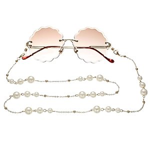 VALICLUD 1 Set 2Pcs Irregular Photo Props Trendy Chic Street Shooting Glasses (Golden)