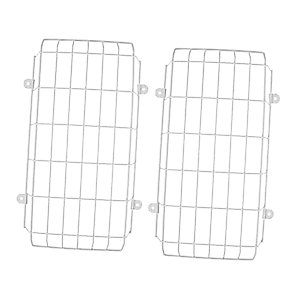 ANDRESLAD 2pcs School Evacuation Sign Safety Sign Wire Guard LED Exit Sign Emergency Light Protector Emergency Signal Damage Stopper Emergency Light Protection Light Covers Guard Iron White