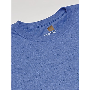 GOLDTOE Men's Crew Neck T-Shirt, Heather Royal, Small