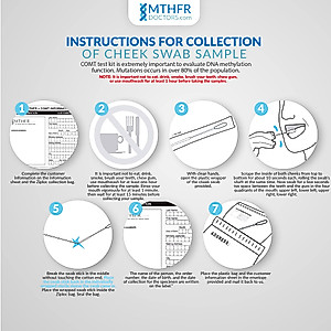COMT Gene Test Collection Kit Comes with Results Interpretation and Live Support 7 Days a Week - Cheek Swab -