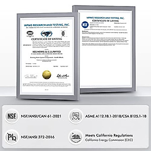 KES Black Bathroom Faucet 4-Inch Centerset, Modern Bathroom Sink Faucet with Supply Lines, SUS304 Stainless Steel, L4150LF-BK