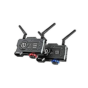 Hollyland Mars 400S Pro SDI/HDMI Wireless Video Transmission Systems, 5G WiFi-Technology,12Mbps Live Streaming Rate, 0.08s Low-Latency, 400ft Range, Three-Way Power Supply, Support Android & iOS