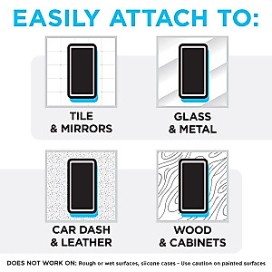 Flipstik 3.0 Foldable Adhesive Phone Mount – Sticks to Any Flat Surface – Hands Free Selfies, Videos, Car Mount, Phone Stand, Travel Accessory – Sticky Phone Mount (Space Gray)