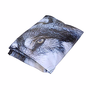 Spare Tire Cover, Wheel Cover with Wolf Print Waterproof Dust-Proof Universal Fit for Jeep, Trailer, RV, SUV, and Camper Van (14 Inch)