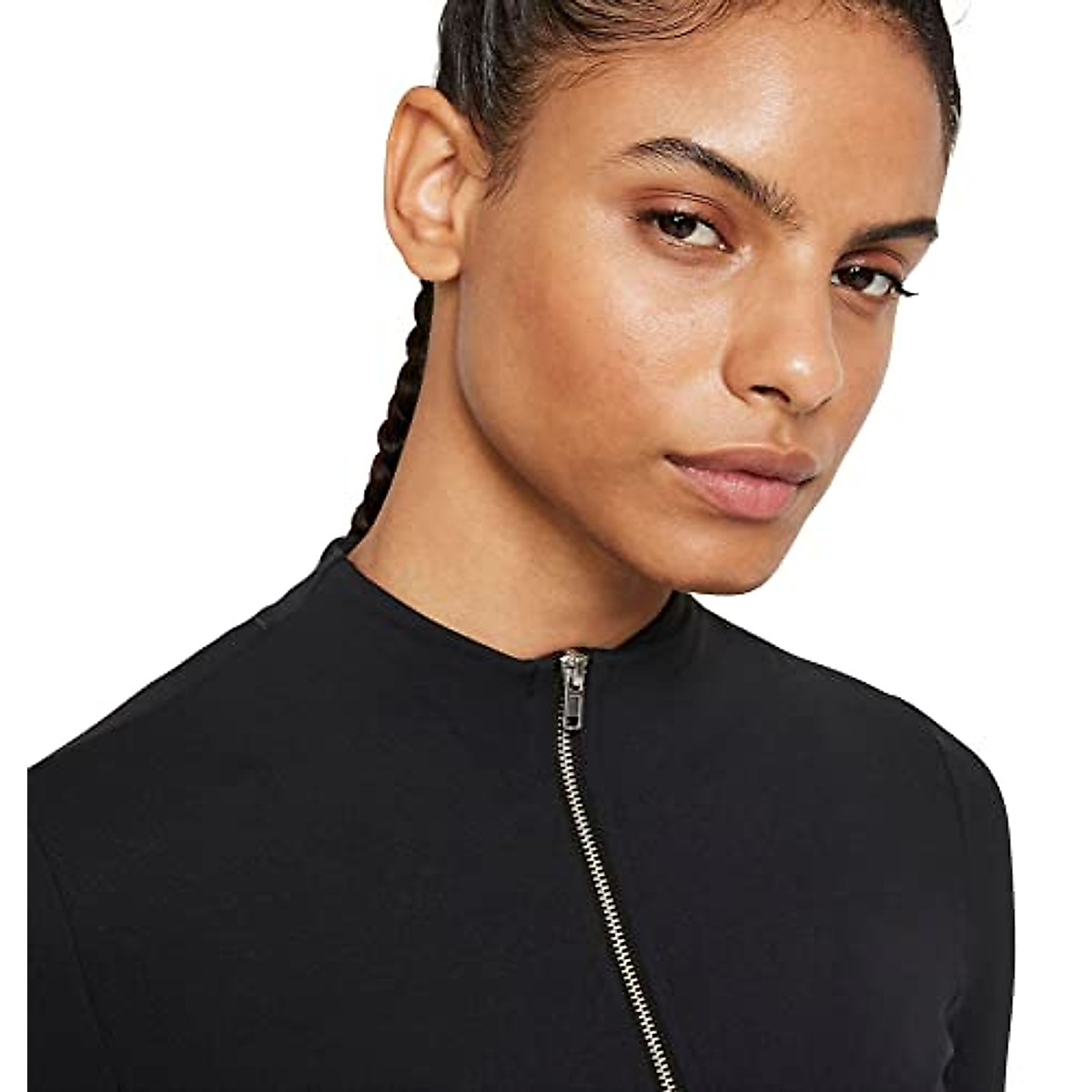 Nike Yoga Luxe Dri-FIT Women's Full-Zip Jacket (X-Small, Black/Dark Smoke Grey)