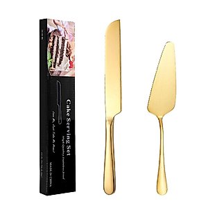 GUANLI Wedding Cake Knife and Server Set,Stainless Steel Cake Cutting Set For Wedding Holiday Thanksgiving Parties