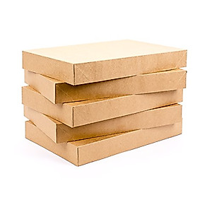 Hallmark Shirt Size Gift Boxes (Pack of 5; Kraft Brown) for Christmas, Hanukkah, Holidays, Birthdays, Father's Day