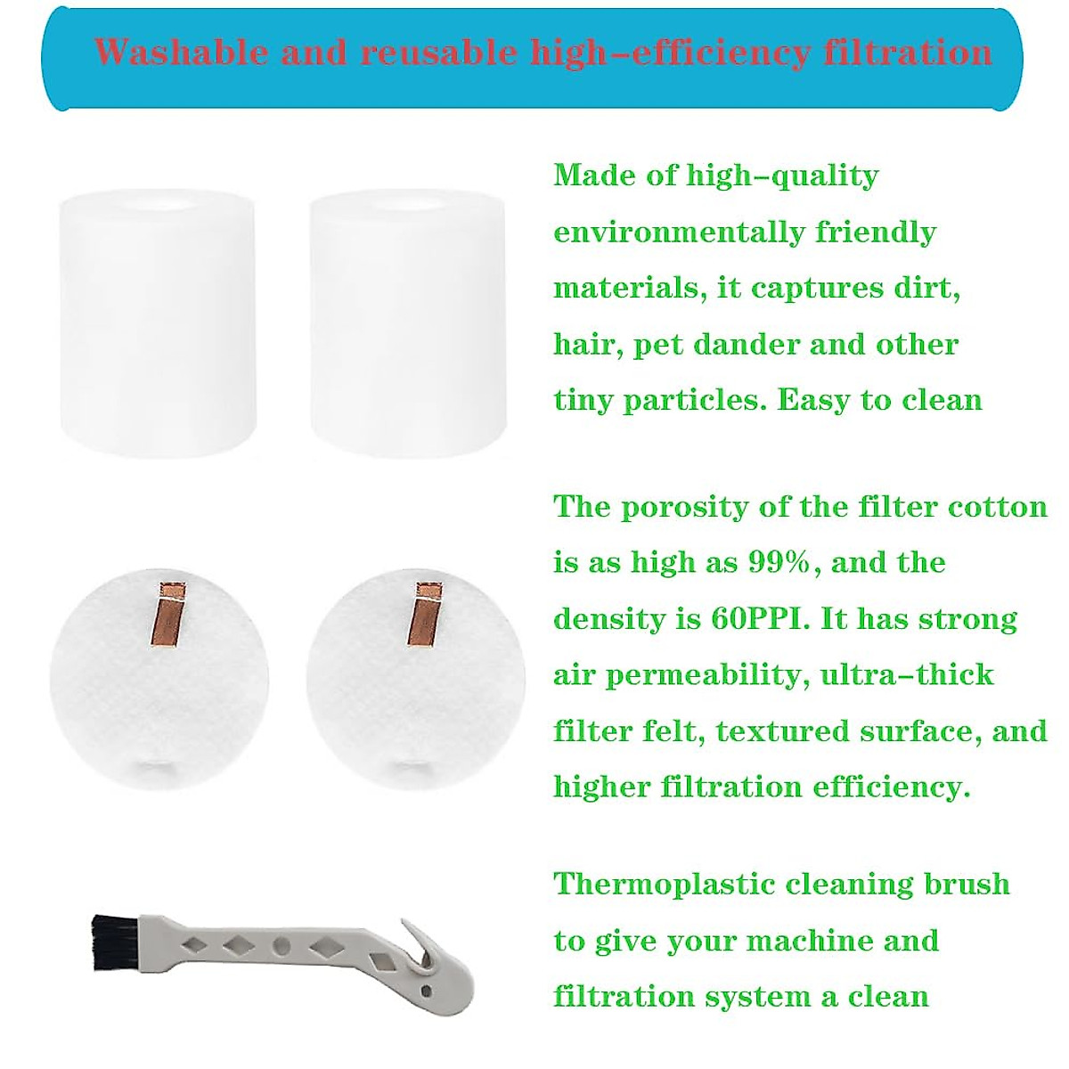 SACLMD RV2610WA AV2610WA Microfiber Vacuum Mop Replacement Pad, Shark Compatible RV2610 WA RV2620WA RV2410WD AV2610WA AI Ultra 2-in-1 Robot Vacuum Cleaner Set, 15-Piece Set, green, SDJ0502