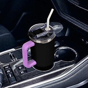 Sloth 40 Oz Car Cup Stainless Steel Travel Mug Leak-Proof Insulated Tumbler with Handle Violet-style