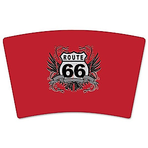 Mugzie Route 66 Travel Mug with Insulated Wetsuit Cover, 16 oz, Black