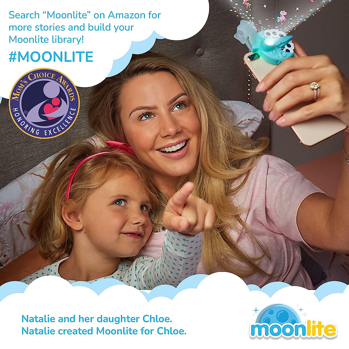 Moonlite Storytime Goodnight Already Storybook Reel, A Magical Way to Read Together, Digital Story for Projector, Fun Sound Effects, Toddler Early Learning Toys Gifts for Kids Ages 12 Months and Up