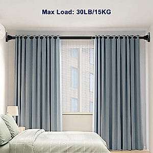 NearMoon Adhesive Shower Curtain Rod Holder | Rod Retainer | No Drilling | 3M Adhesive | Stick On | Shower Curtain Rod Not Included | 2 Pack (Matte Black)