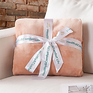 Wearable Blanket Hoodie for Women/Kids/Men, Oversized & Cozy Sherpa Lined Hoodie Sweatshirt Blanket(Pink,Long)