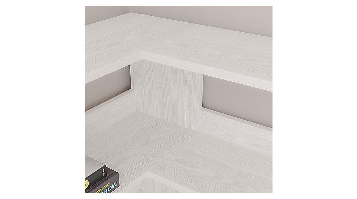 IRONCK 6-Tier Corner Bookcase – Stylish Storage Solution