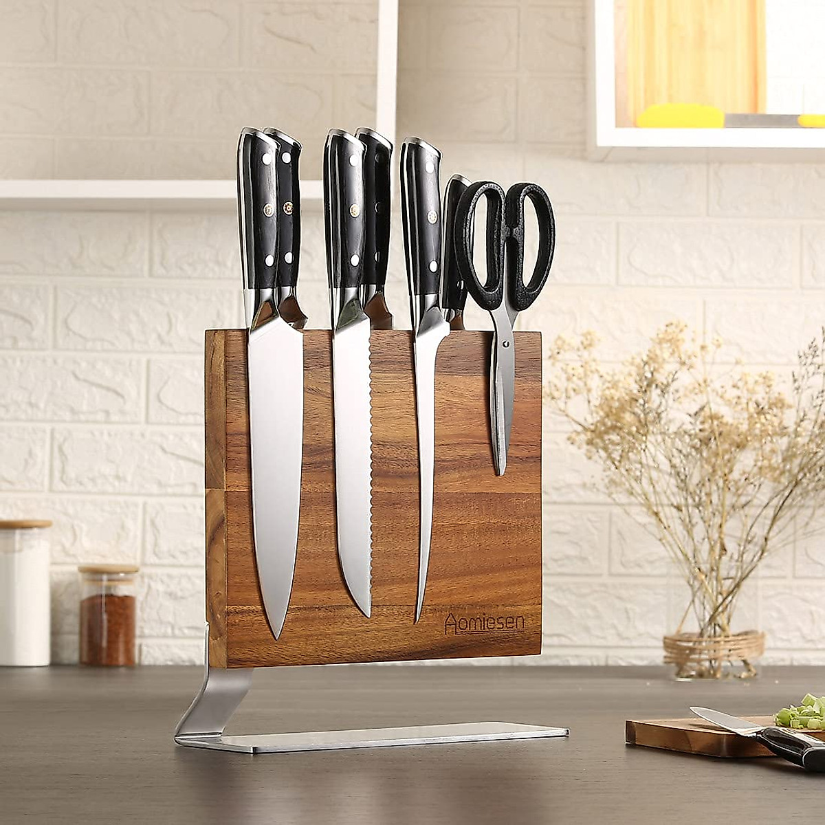 Knife Block Magnetic - Magnetic Knife Holders - Magnetic Knife Block - Magnetic Knife Stand - Knives Holder - Magnetic Knife - Universal Knife Block