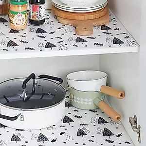 CYHomelife Shelf Liner for Kitchen Cabinets,Fridge Shelf Mats Non-Adhesive Drawer Liner Non-Slip Refrigerator Liner Waterproof Fridge Pad Cupboard Mat Easy Placemats,3 roll 17.7 ×47.2 inches