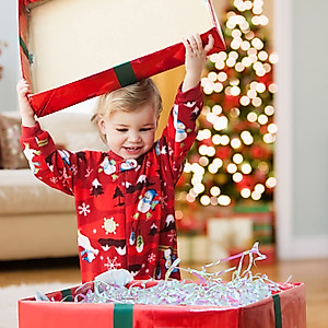 100 Grams Basket Filler Paper Shred, Sparkly Iridescent Film PP Hamper Shreds & Strands Shredded Grass Stuffer Crinkle Confetti Raffia Paper Gift Box Filler for DIY Gift Wrapping & Basket Filling (Iridescent)