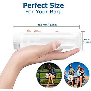 [2nd Generation] Portable Travel Bidet by GUSTYLE, IPX6 Waterproof Electric Bidet Sprayer with Automatic Decompression Film and Nozzle 180 Degree Adjustment (140ml)