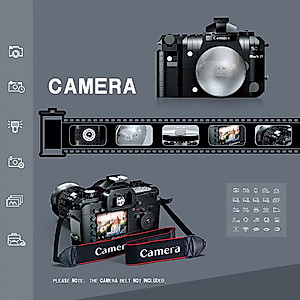 NC Uvini Building Blocks Camera, DIY STEM Toys, Building Construction Brick Set Best Gift for Adult, Teens, Collectible Model Digital Camera to Build 813pcs