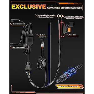 BraveWAY UTV Side Mirrors with Lights, Fit All 1.5-2.5" Roll Bar Cage, Amber White Green Three-color 3 Modes ATV/UTV Off Road Lighted Rear View Mirror Light with UTV ATV Polaris RZR Ranger