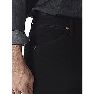 Wrangler Men's 0936 Cowboy Cut Slim Fit Jean, Shadow Black, 34W x 32L